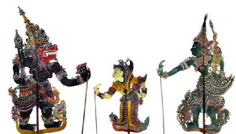 Characters In Wayang Kulit Kelantan From Left Rawana Siti Dewi