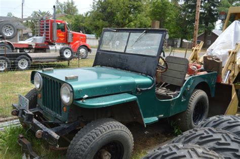 1947 Cj2a Willys Jeep Flat Fender For Sale