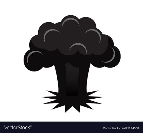 Atomic Bomb Explosion Royalty Free Vector Image