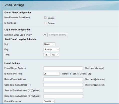 Email Settings On The Rv130 And Rv130w Cisco