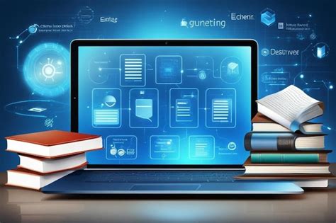 Premium Ai Image Educational Technology Illustration Background