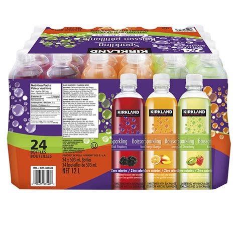 Kirkland Sparkling Flavored Water Costco Kirkland Signature Sparkling