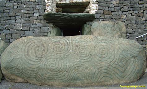 Newgrange Tri Spiral Symbol Irish Megalithic Art