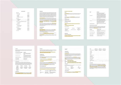 Personal Care Plan Template In Word Apple Pages