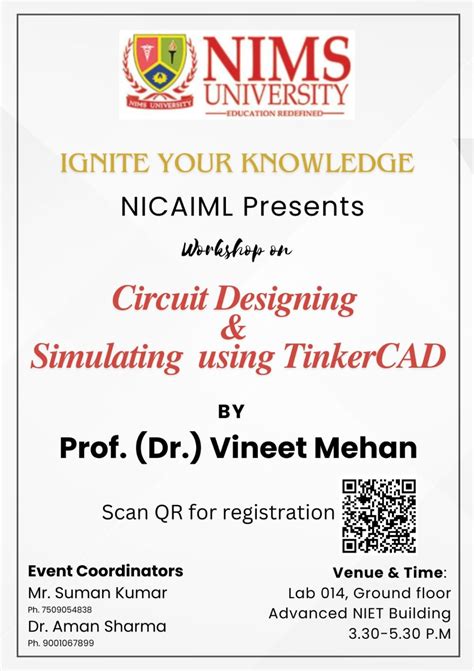 Prof Dr Vineet Mehan On Linkedin Tinkercad Circuitdesign Innovation Education