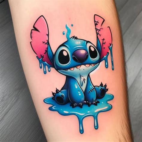 Small Lilo And Stitch Tattoo