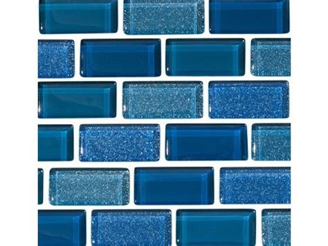 National Pool Tile Orion 1x2 Glass Tile Peacock Orn Peacock Pool