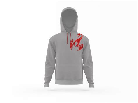 Akrep Model KapİŞonlu Kanguru Sweatshirt