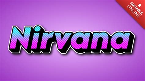 Nirvana Sticky Text Effect Generator