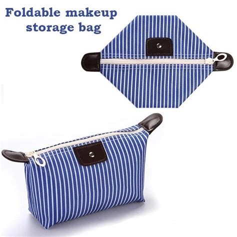 Striped Dumpling Candy Color Cosmetic Bag Eglow