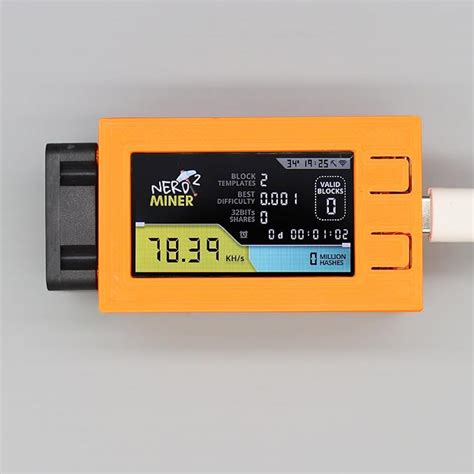 Nerd Miner V2 Pro Bitcoin Solo Lottery Miner Btc Crypto Nerdminer V2 0 Pro Hashrate 56k With
