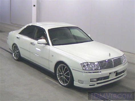 2003 Nissan Cedric 250led My34 White Car In Parking Garage 2003
