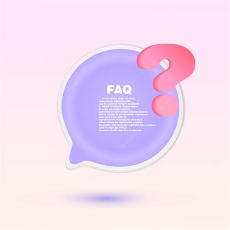 Premium Vector | 3d question mark icon sign or ask faq and qa answer solution information ...