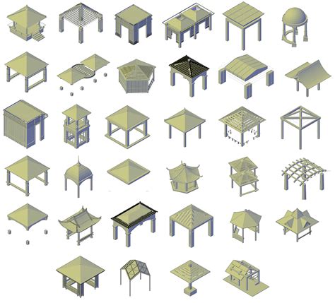 3d Cad Collection Gazebo Cadblocksfree Cad Blocks Free Cad Blocks Free 3d Cad Models Cad