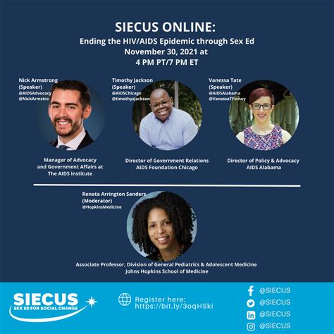 Siecus Online Ending The Hivaids Epidemic Through Sex Ed Siecus