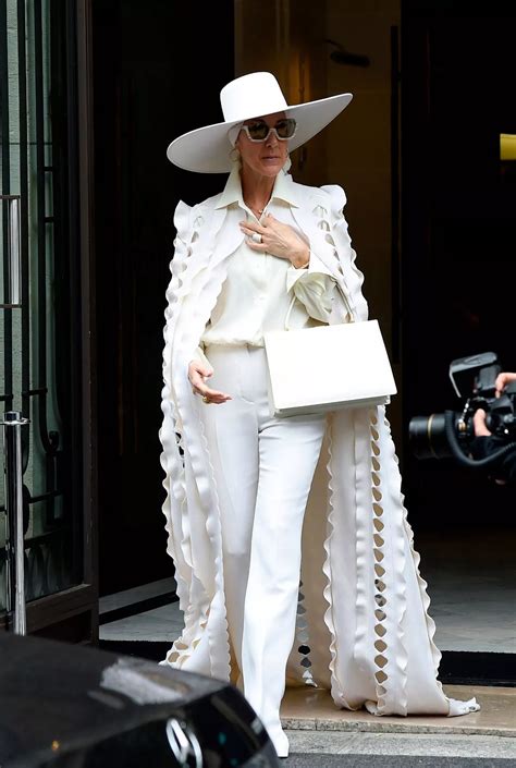 Celine Dion Shows Off Her Eccentric Style As She Steps Out In Paris