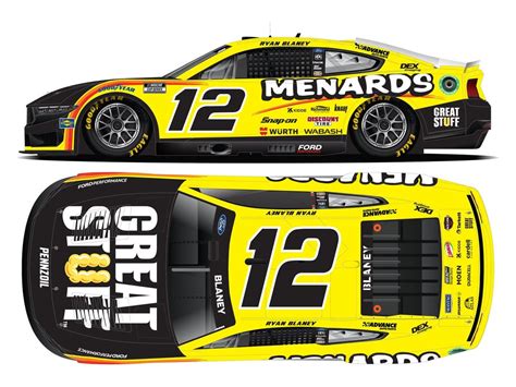 Ryan Blaneys 2024 Great Stuff Menards Scheme R Nascarschemes