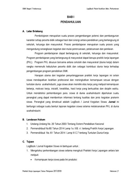 Logbook Pkl Pdf