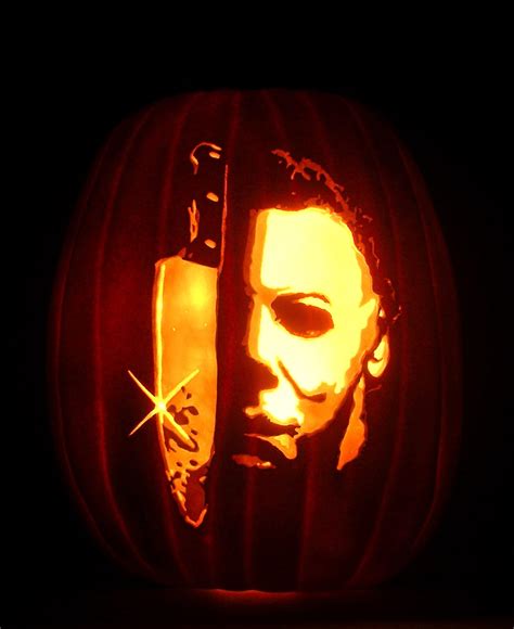 Michael Myers Mask Pumpkin Stencil At Oscar Trundle Blog