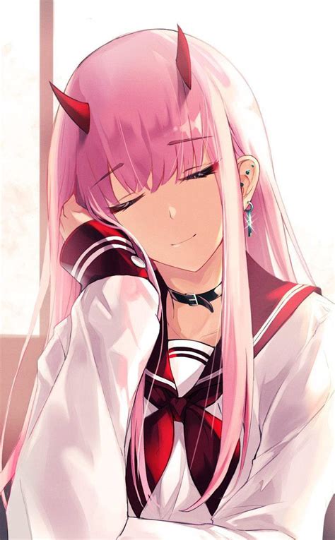 Zero Two Sleeping In Class R Sleepywaifus