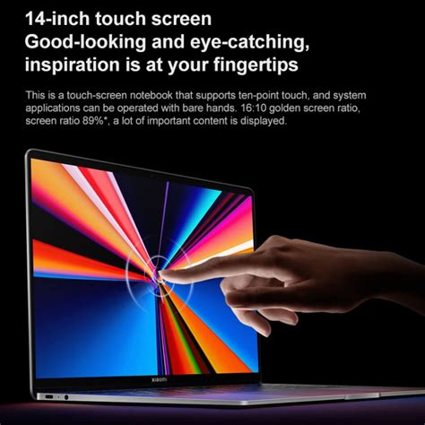 Xiaomi Book Pro 14 2022 Laptop 16GB 512GB 14 Inch Touch Screen Windows 11 Home Chinese Version