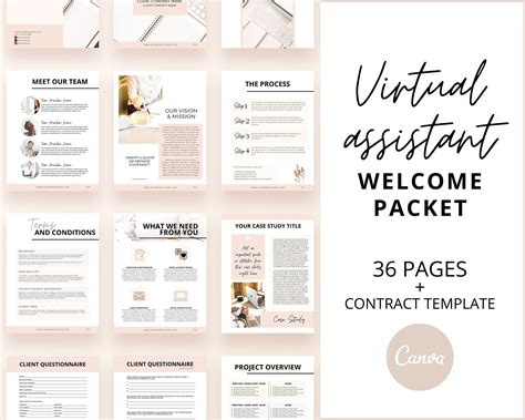 Virtual Assistant Welcome Packet Va Client Onboarding Va Contract