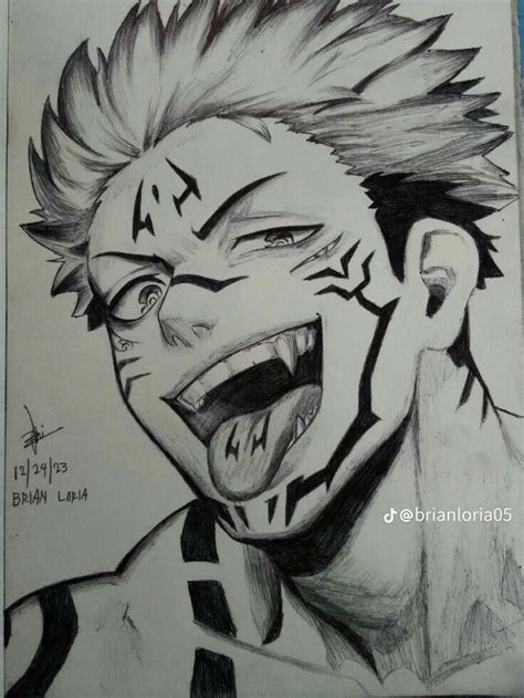 Skuna Sketch Ryomen Sukuna Fan Art Sukuna Drawing Pencil Anime Sketches