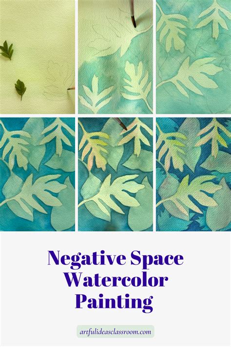 Negative Watercolor Painting
