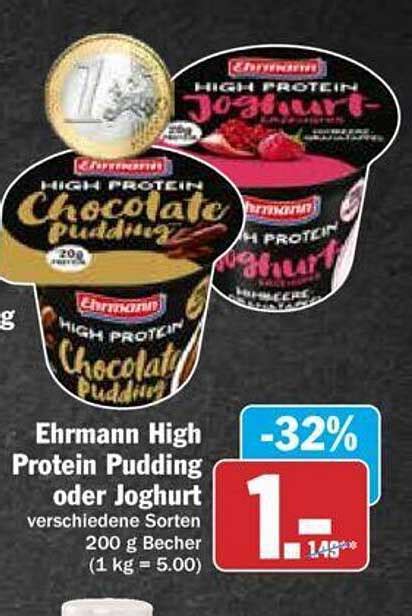 Ehrmann High Protein Pudding Oder Joghurt Angebot Bei Hit 1prospektede