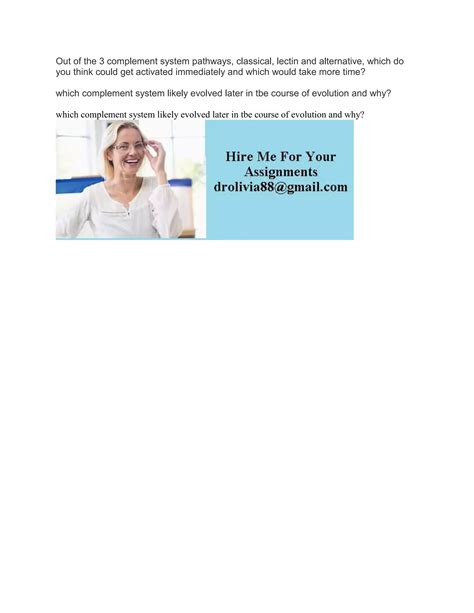 Out Of The 3 Complement System Pathways Classical Lectin And Alternadocx