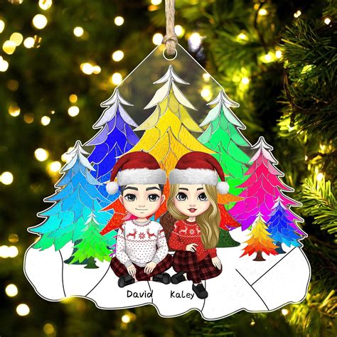Personalized Couple Christmas Ornament Personalized