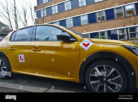 L Plates On A Learner Driver Car To E Displayed While The New Driver Is Learning Before They