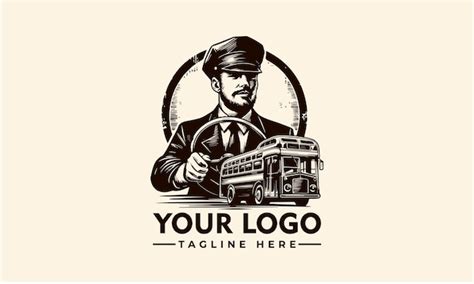 Premium Vector Bus Driver Logo Vector