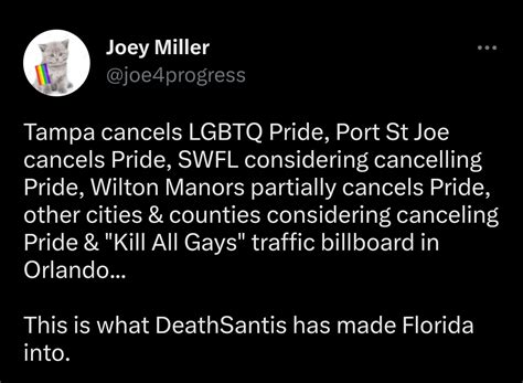 Florida Effectively Bans Lgbtq Pride Rnonbinary