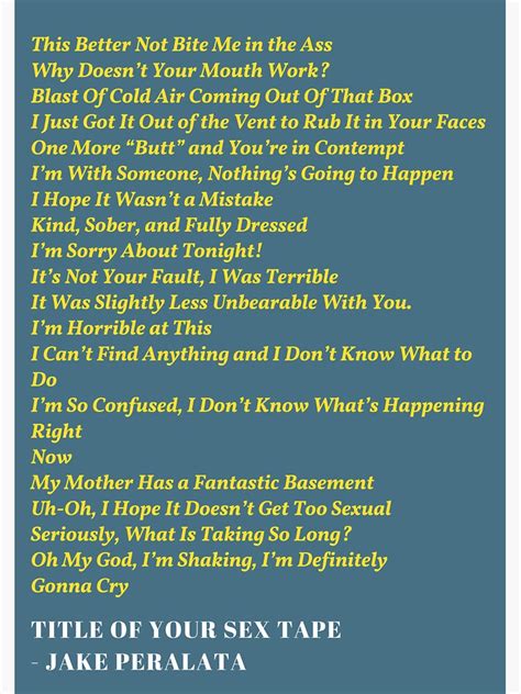 B99 Title Of Your Sex Tape Sticker For Sale By Ottereggs Redbubble