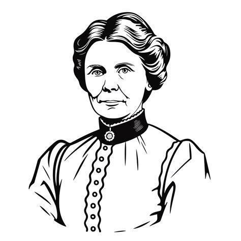 Famous Clara Barton Image Coloring Page