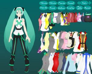 Hatsune Miku Dress Up Flash Games Online