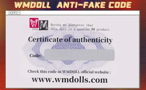 Wm Doll System For Detecting Counterfeit Codes Sexdollssg Global