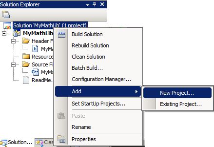 Building And Implementing Static Library In VC CodeProject