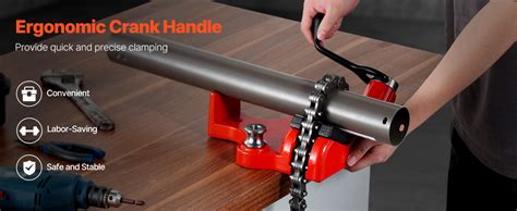 Vevor Screw Bench Chain Vise 14 To 6 Inch Capacity Heavy Duty Chain