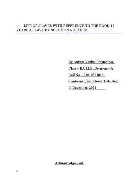 English Resarch Paper Pdf Slavery Solomon Northup