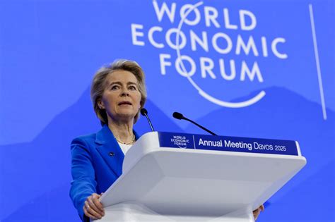 At Davos, European Union vows to be ‘pragmatic but principled’ in negotiating with Trump, to ...