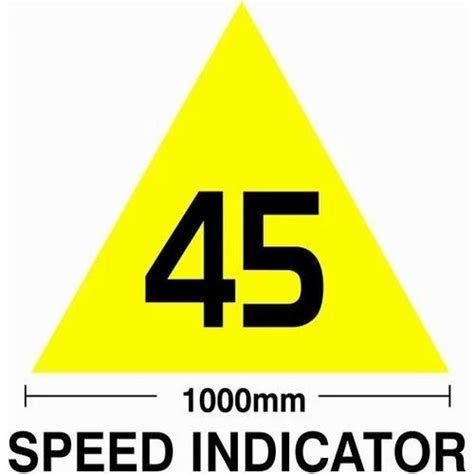 Yellow And Black Aluminium Railway Speed Indicator Sign Board At ₹ 450