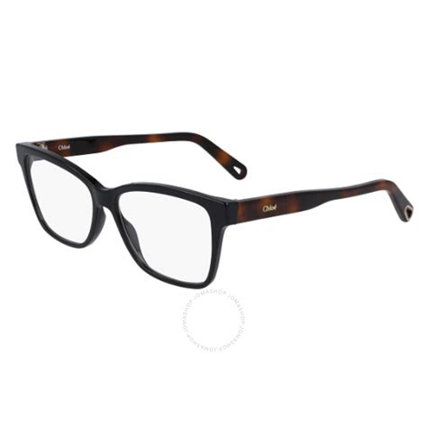 Chloe Ladies Black Rectangular Eyeglass Frames Ce2747 001 54
