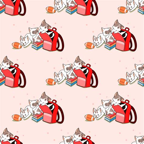 Seamless Cartoon Pattern Background Design Cartoon Wild Texture