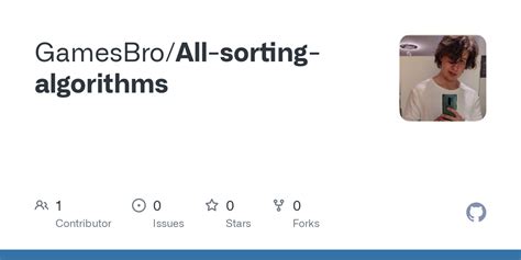 Github Gamesbroall Sorting Algorithms