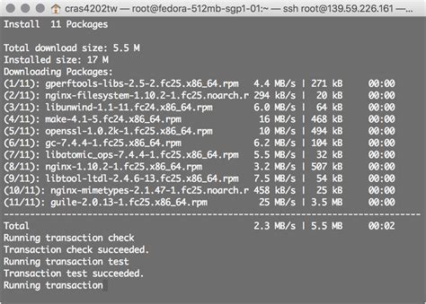 在 Fedora 安裝 NginxPHP FPMMariaDBLEMP CR 研究室