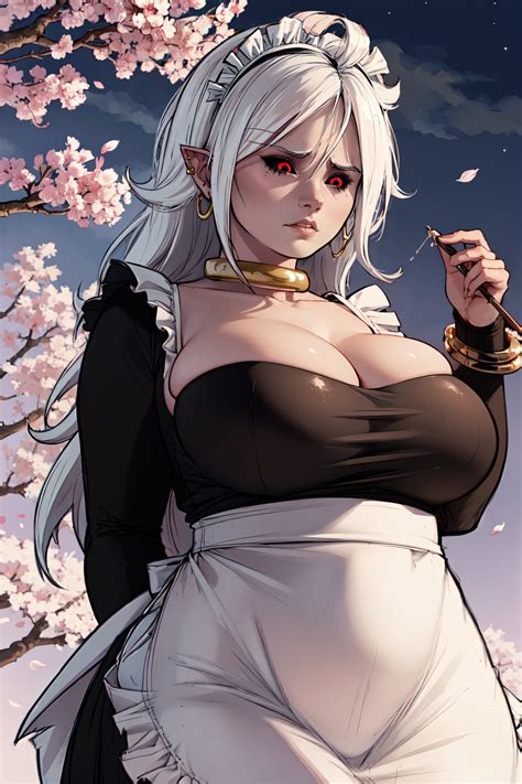 Rule 34 1girls Ai Generated Android 21 Arm Behind Back Black Clothing