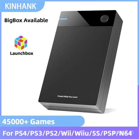 Kinhank launchbox Game ฮารดไดรฟเหมาะสำหรบ Windows ในตว45000เกมเหมาะสำหรบ PS3 PS2 PS1