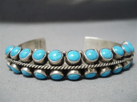 Very Rare Two Sided Turquoise Vintage Native American Navajo Ben Begay Nativo Arts